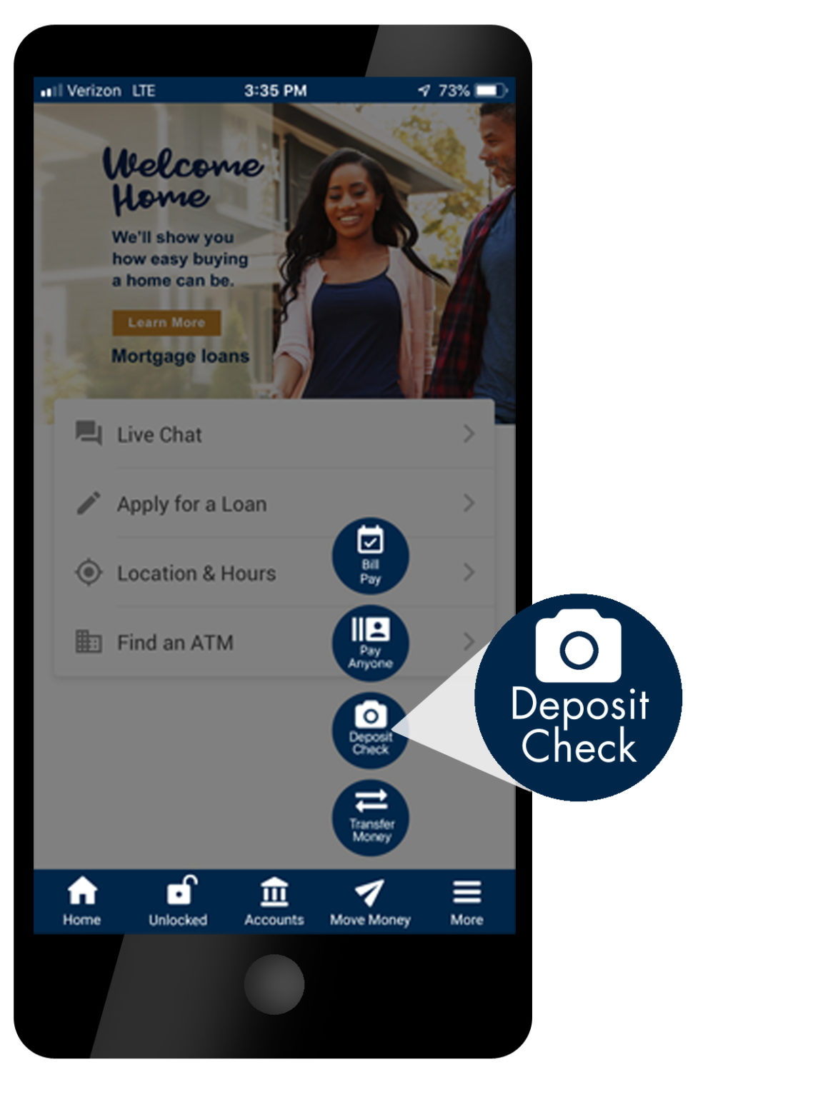 Mobile check deposit - Total Community Credit Union